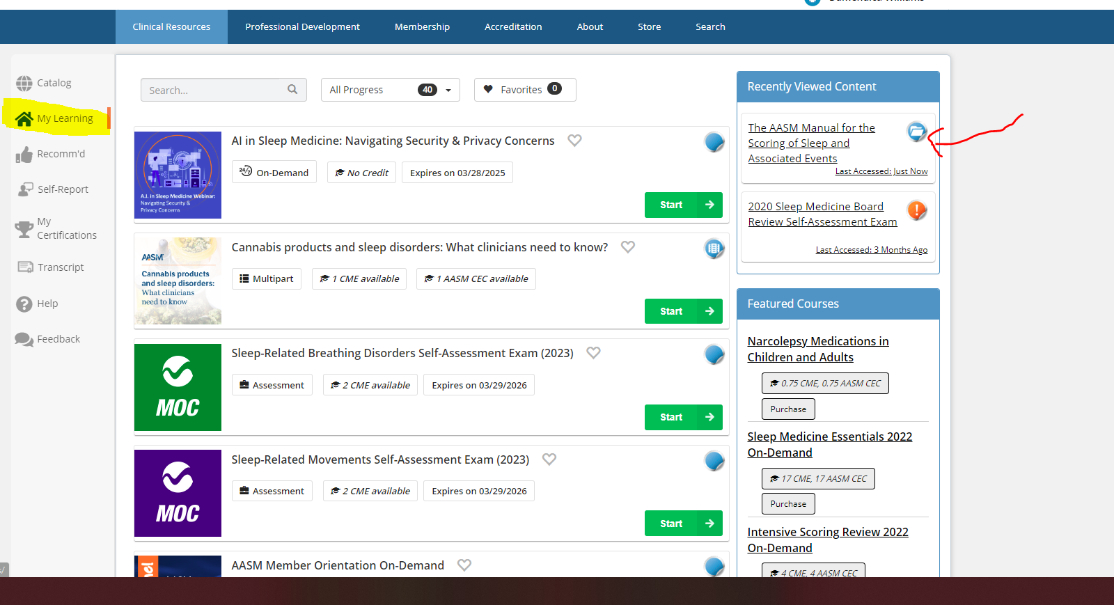 How To Access The Scoring Manual As An Individual AASM Member